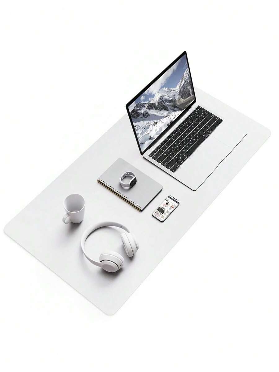 1pc Solid Color Large Anti-Slip Desk Mat, PVC Waterproof Table Mat For ...