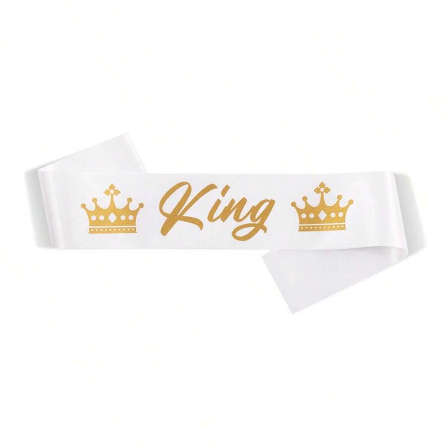 King And Queen Crown Set With Sashes King Crowns For Men Prom Queen ...