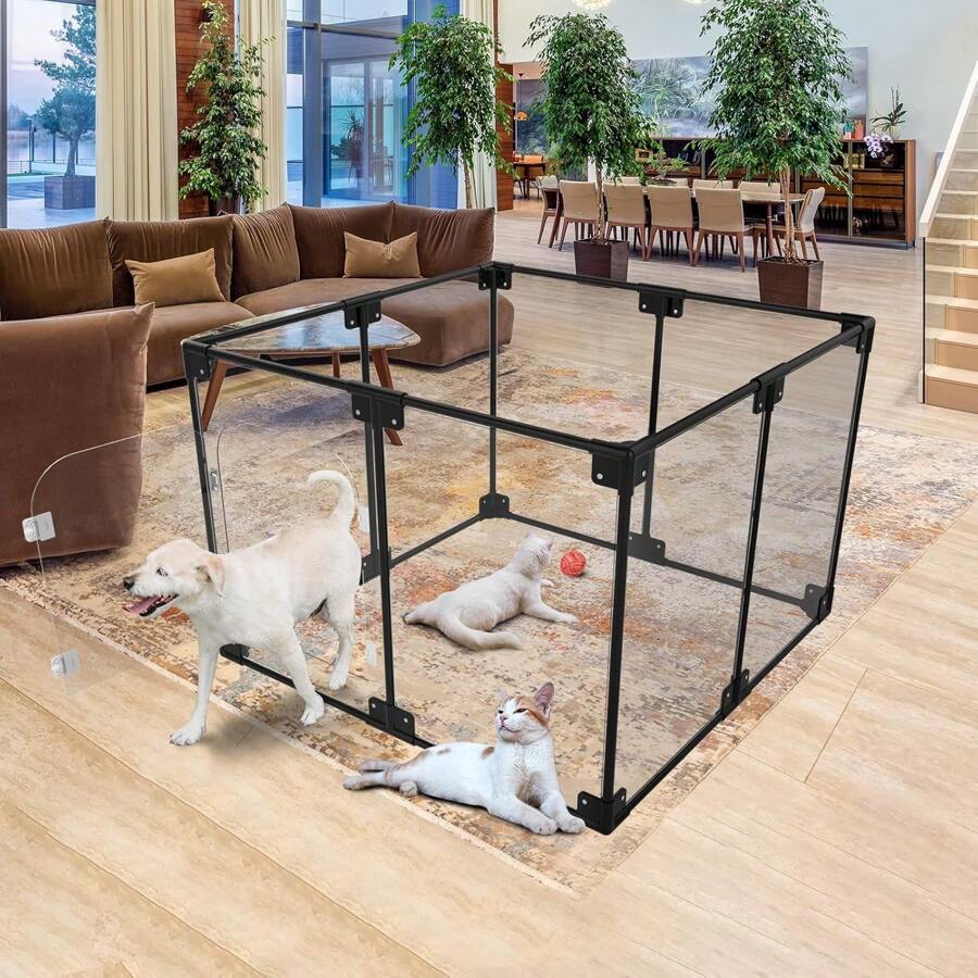 Dog Playpen Clear Dog Play Pen Modern Dog Playpen For Puppy Rabbit ...