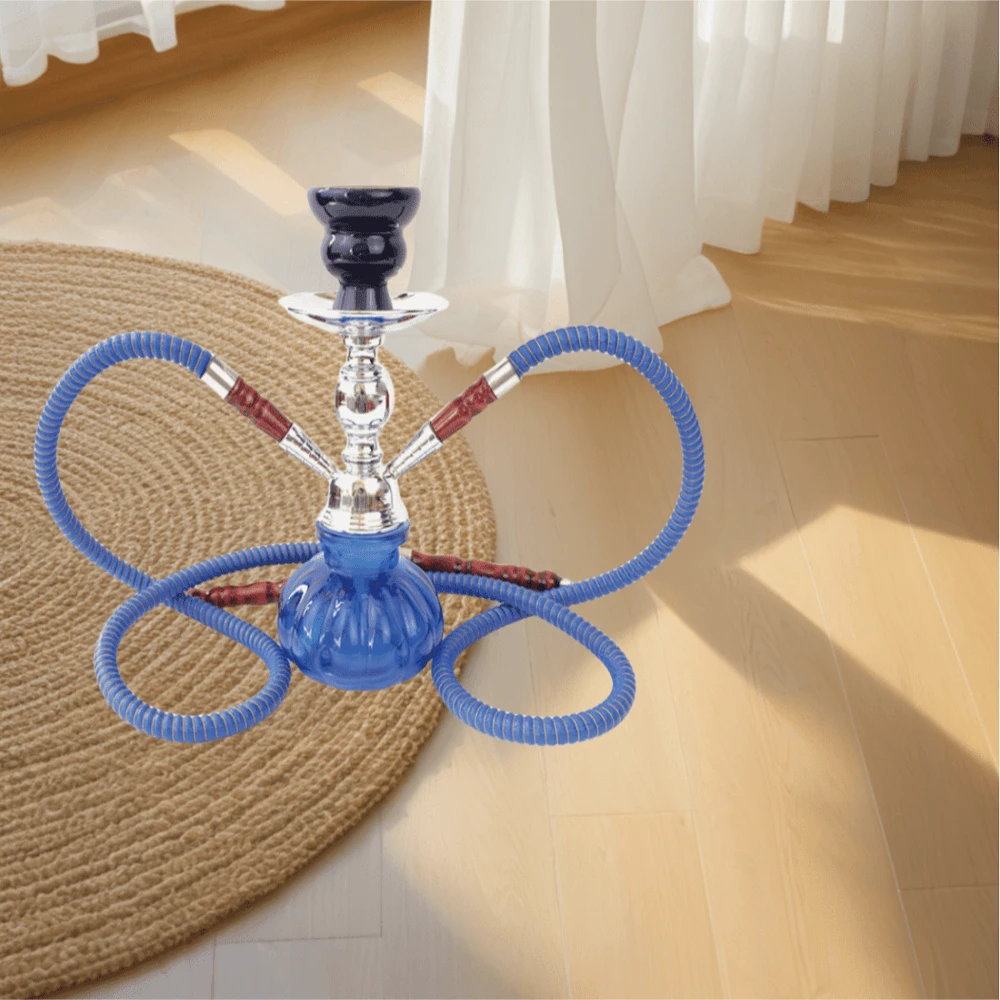 Hookah Set With Iron Parts And Double Hoses. Suitable For Two Or Four ...