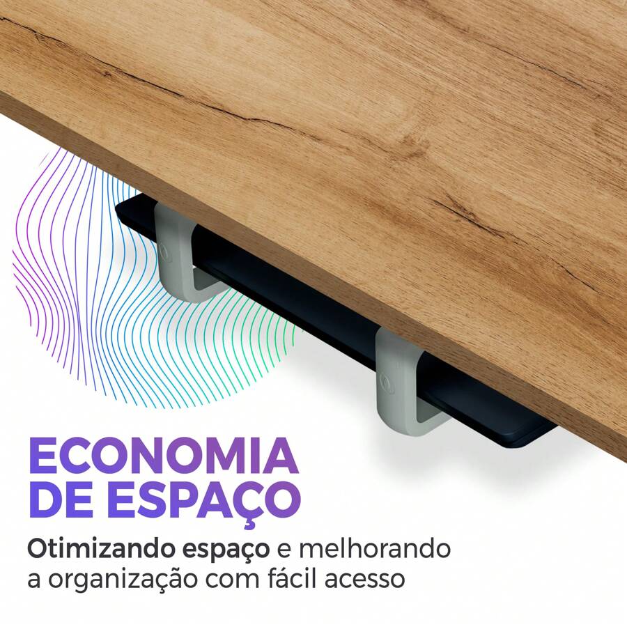 Suporte de Notebook de Mesa - Para fixar embaixo da mesa. | SHEIN Brasil