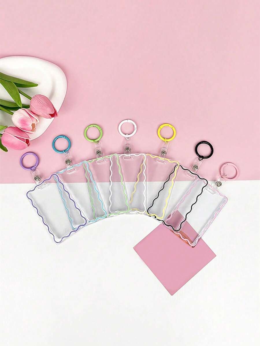 Lovely See-Through Card Protector Ideal For Work Or School With Anti ...