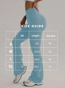 FWH High-Waisted Slimming Flare Pants With Hidden Pockets, Functional ...