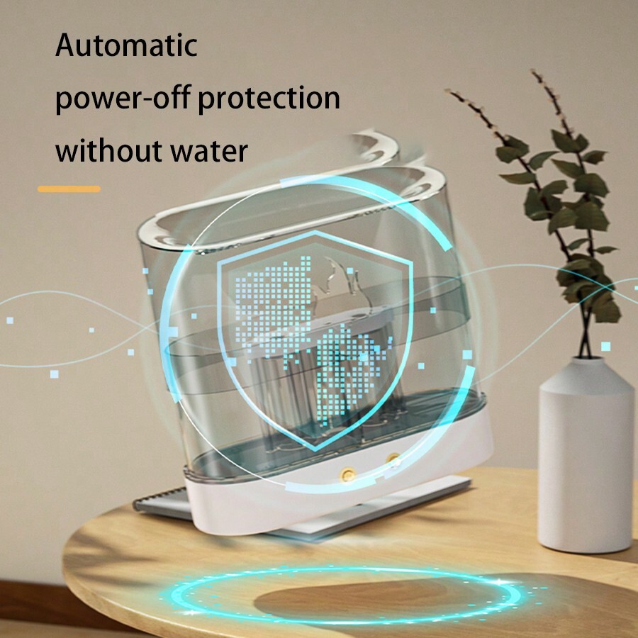 New Creative Nordic Style Flame Aroma Diffuser & Humidifier, Dual-Color ...