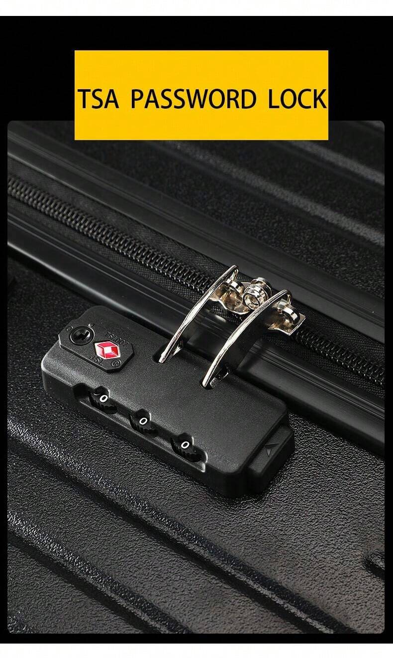 TSA Password Lock With Striped Zipper Luggage, Lightweight Boarding ...