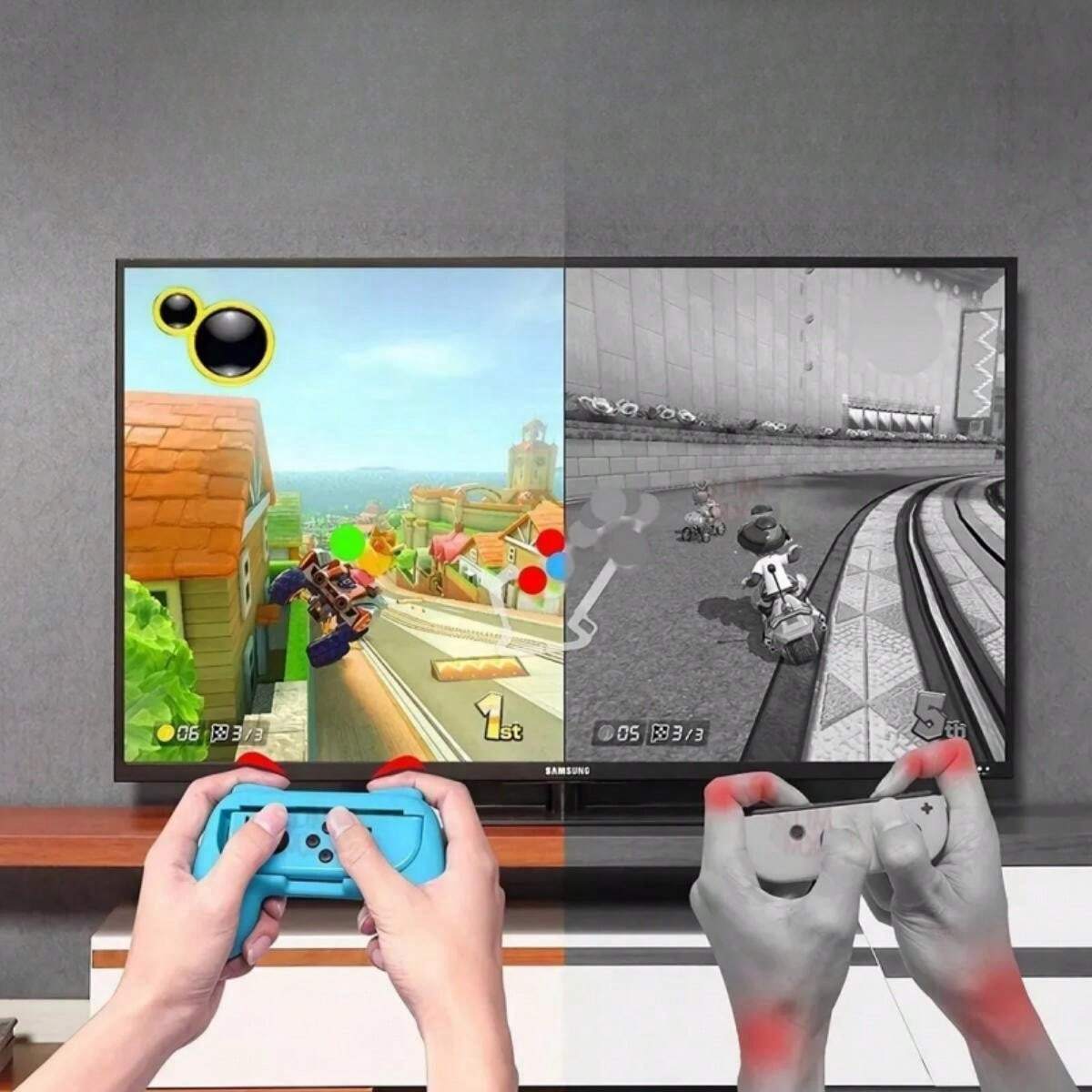 Impugnatura compatibile con Joy-Con dei controller Switch e Switch OLED ...