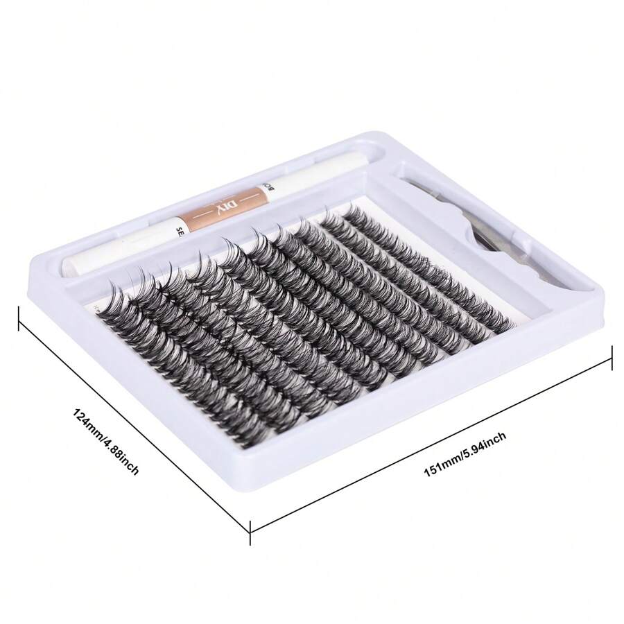 DIY Lashes Extension Kit Lash Clusters Set Individual Lashes With Bond ...