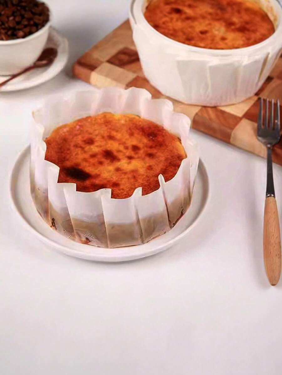 40pcs Baking Parchment Paper Tray - Foldable, Greaseproof Baking Cups ...