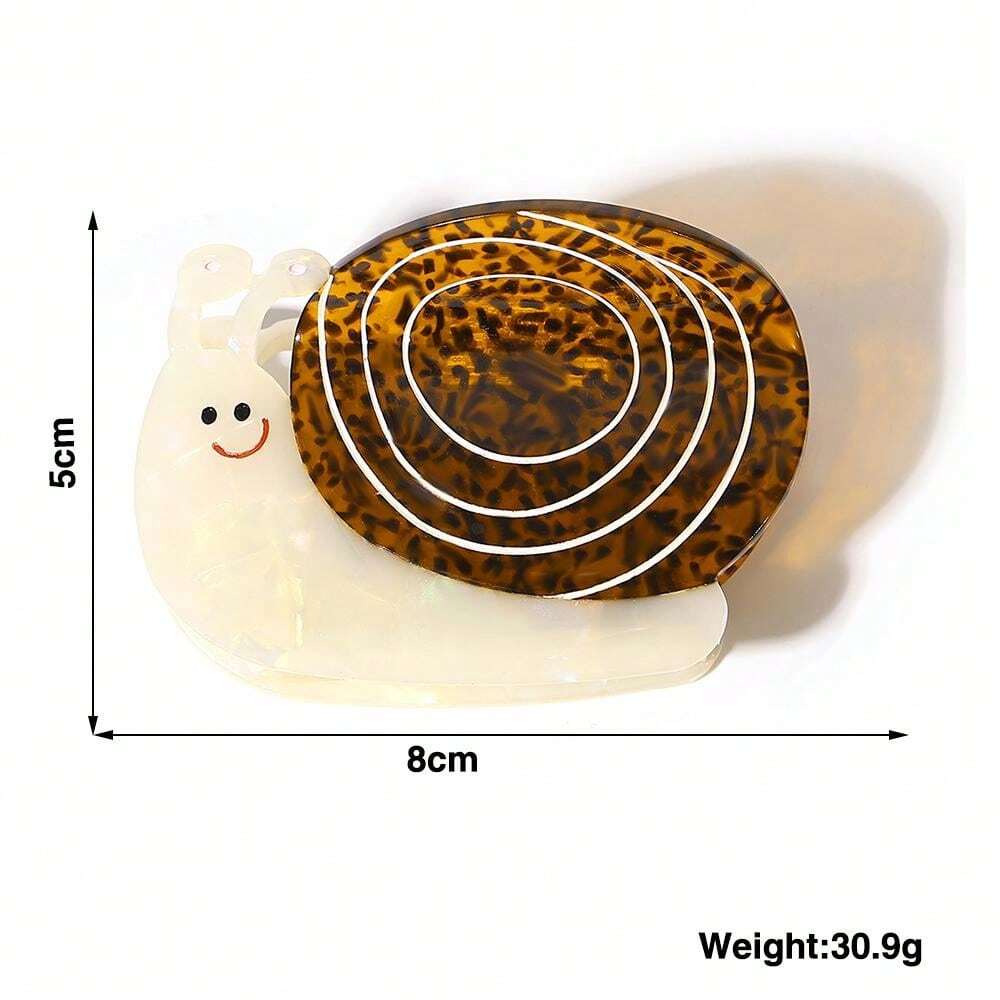 1pc Cartoon Creative Snail Hair Claws For Women Teen Girls Student ...