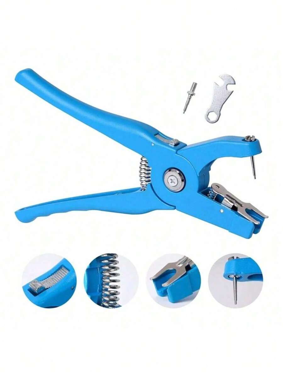 Applicator Cow Ear Tag Pliers Cattle Ear Tagger Universal Puncher ...