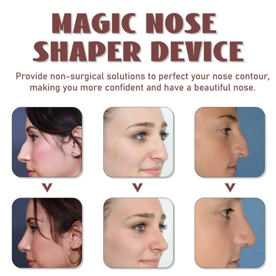 Silicone Nose Clip Nose Bridge Shaper, U-Shape Nose Clip Nose Shaper ...