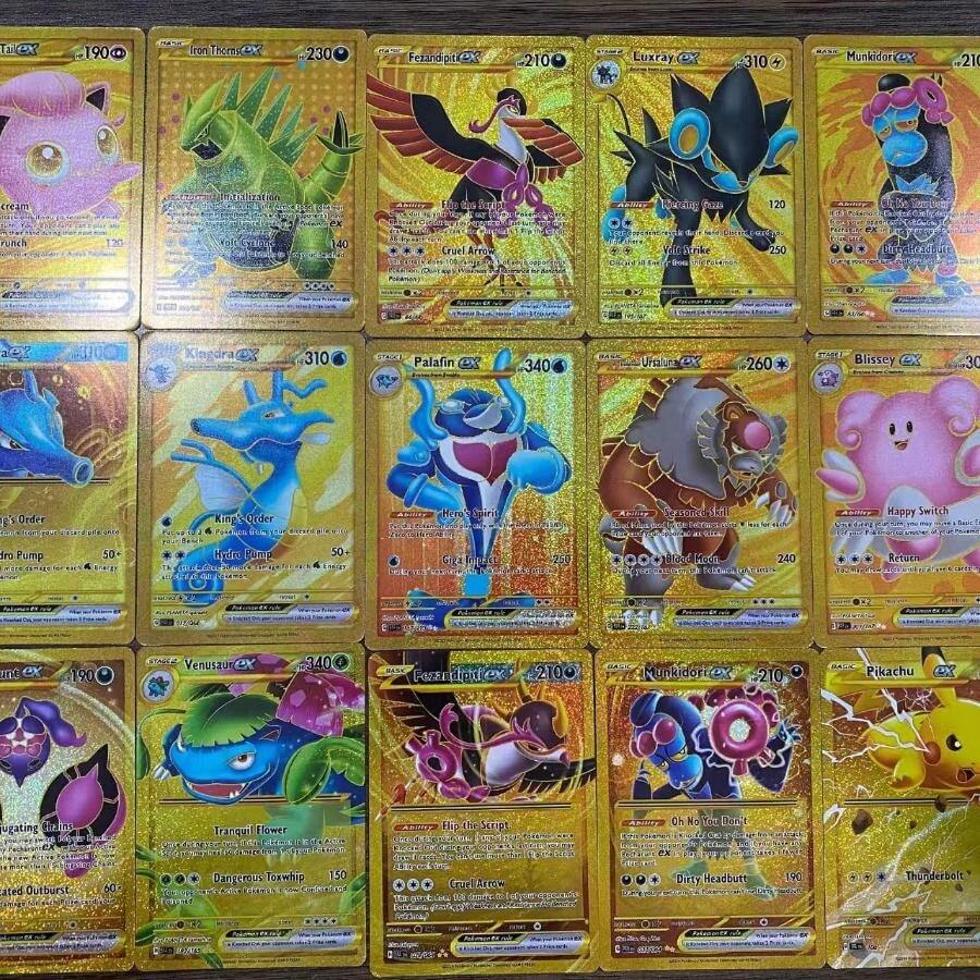 familypenguin 2024 New 50 High Combat Power Flash Cards 48EX+2 Energy ...