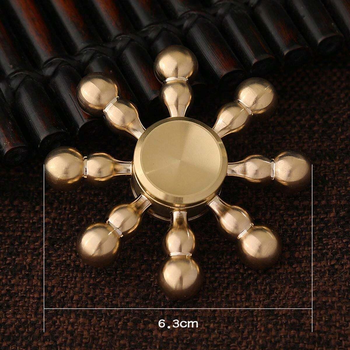 Brass Bullet Shaped Spinning Top, Solid Brass Finger Spinner ...