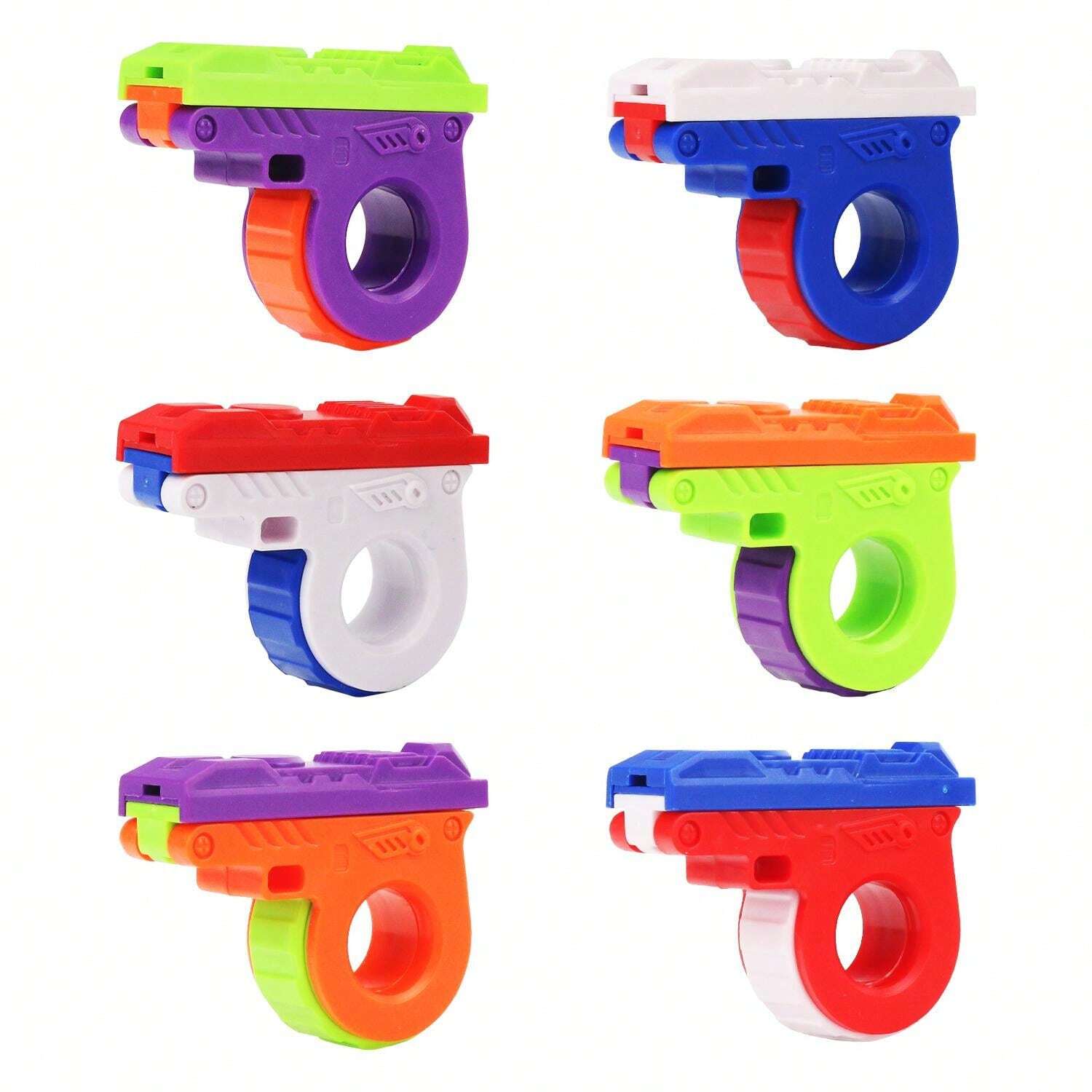 3D Carrot Shaped M1911 Revolver Whistle Clickable Spinning EDC Pressure ...