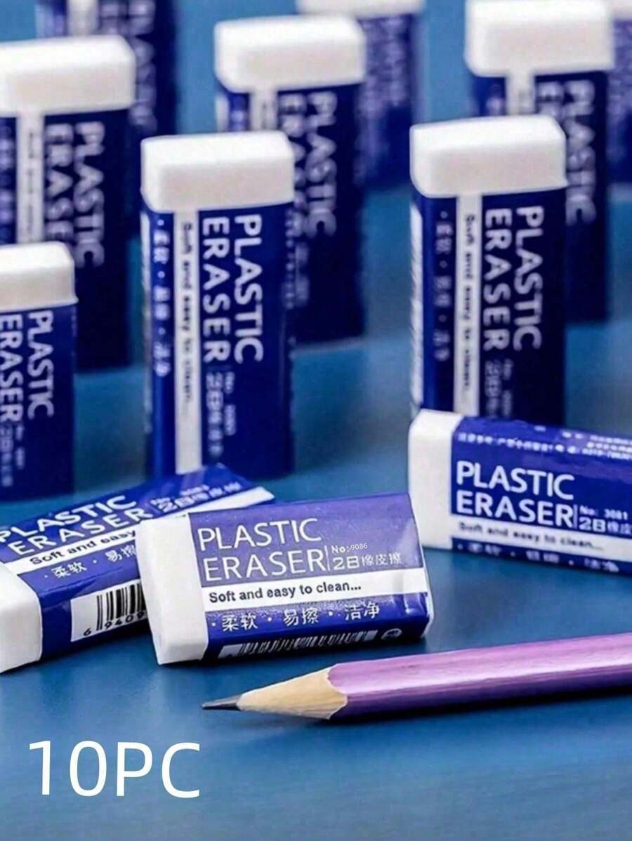 Random 2B Pencil, Easy To Erase Clean And Soft Eraser For Students, Students' Eraser, School ...
