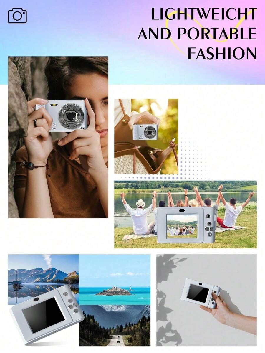 4K Digital Camera With High Pixel, High Definition, Selfie Capable, And ...