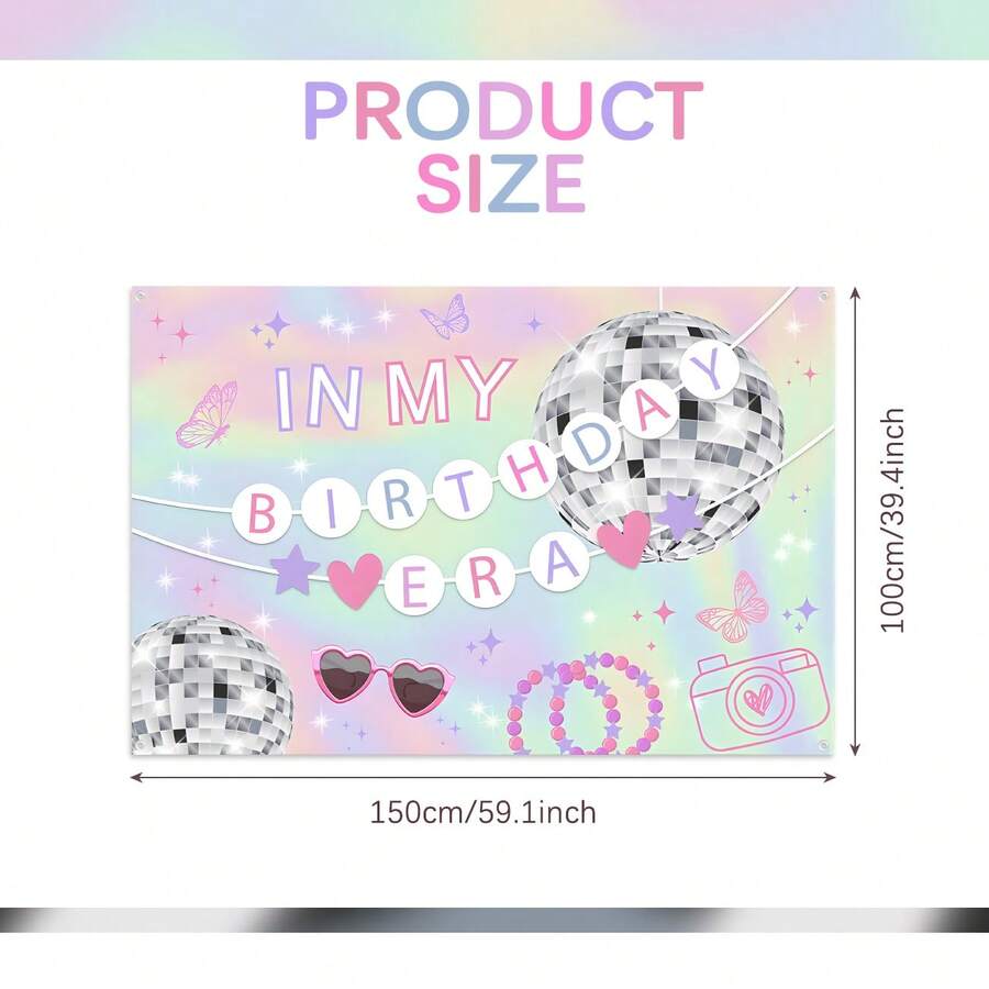 Singer Party Decoration In My Birthday Era Banner Music Birthday ...