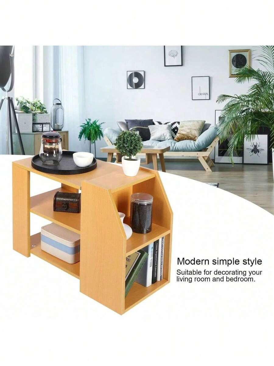 Bookshelf Storage Rack Sofa Side Table For Living Room Home Office ...