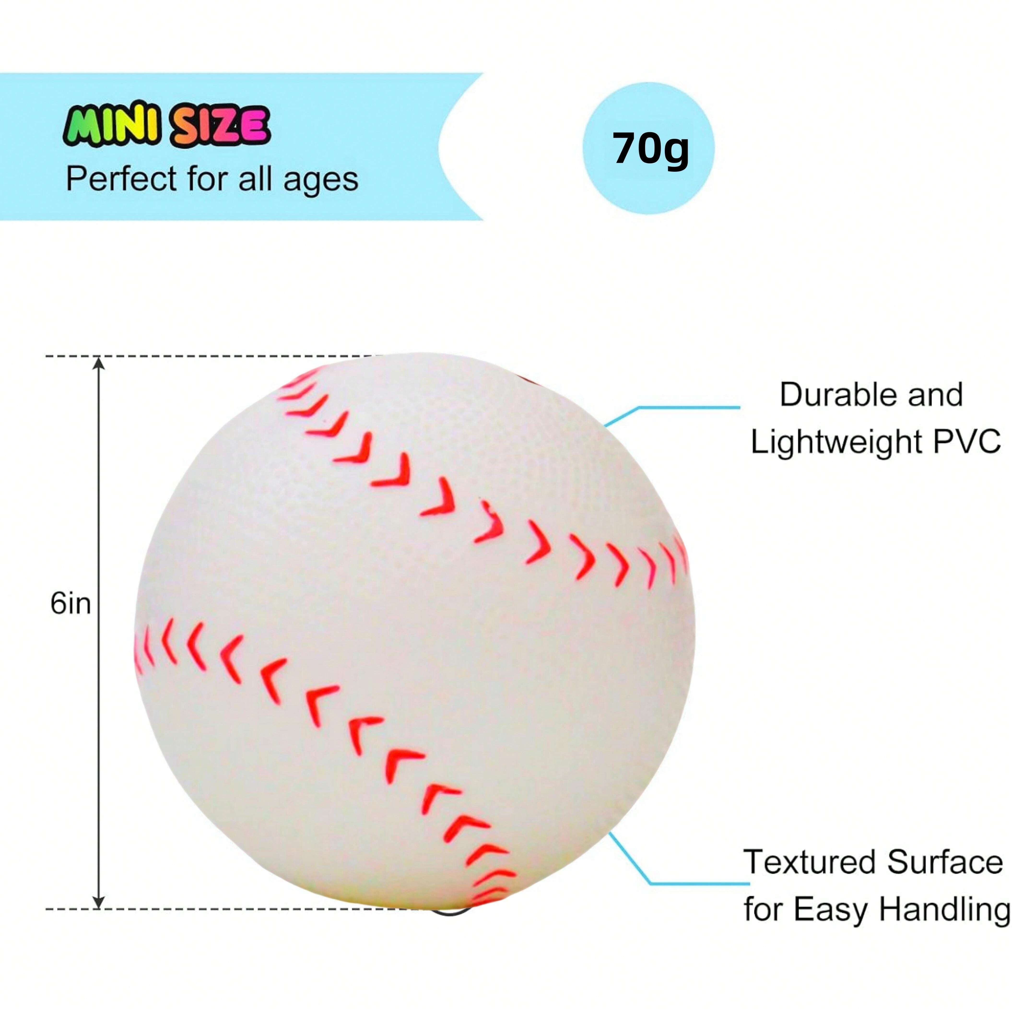 Baseball,16CM Small Ball Toy,Mini Footballs Handheld, Bouncy And Soft ...