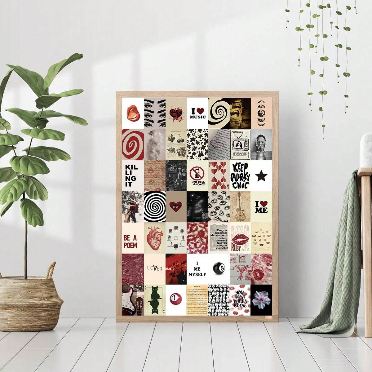 50pcs Downtown Style Posters, Wall Art Prints For Bedroom, Wall Collage ...