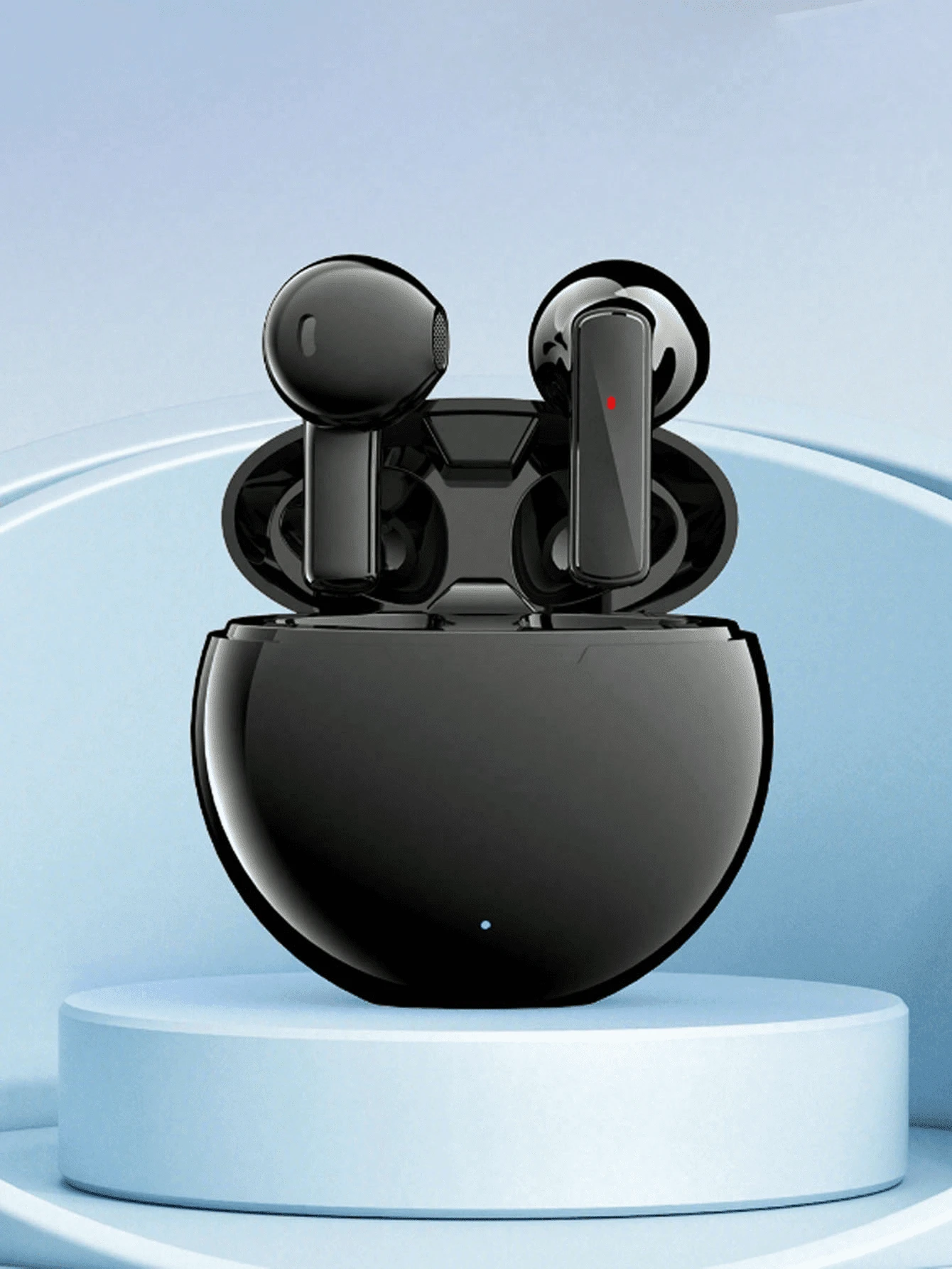 Wireless Mini Earbuds, Smart Noise Cancelling Semi-In-Ear Wireless ...