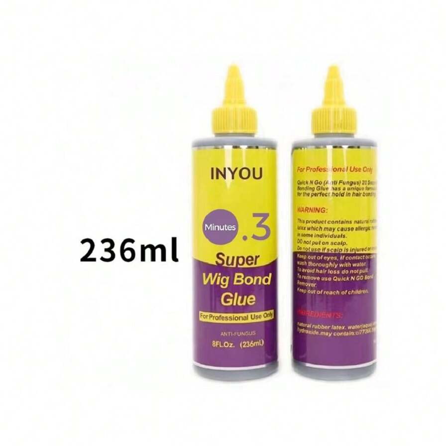 Black Hair Braiding Glue - Waterproof, Anti-Fungal, Super Adhesive, Perfectly Fix Hair With Lace ...