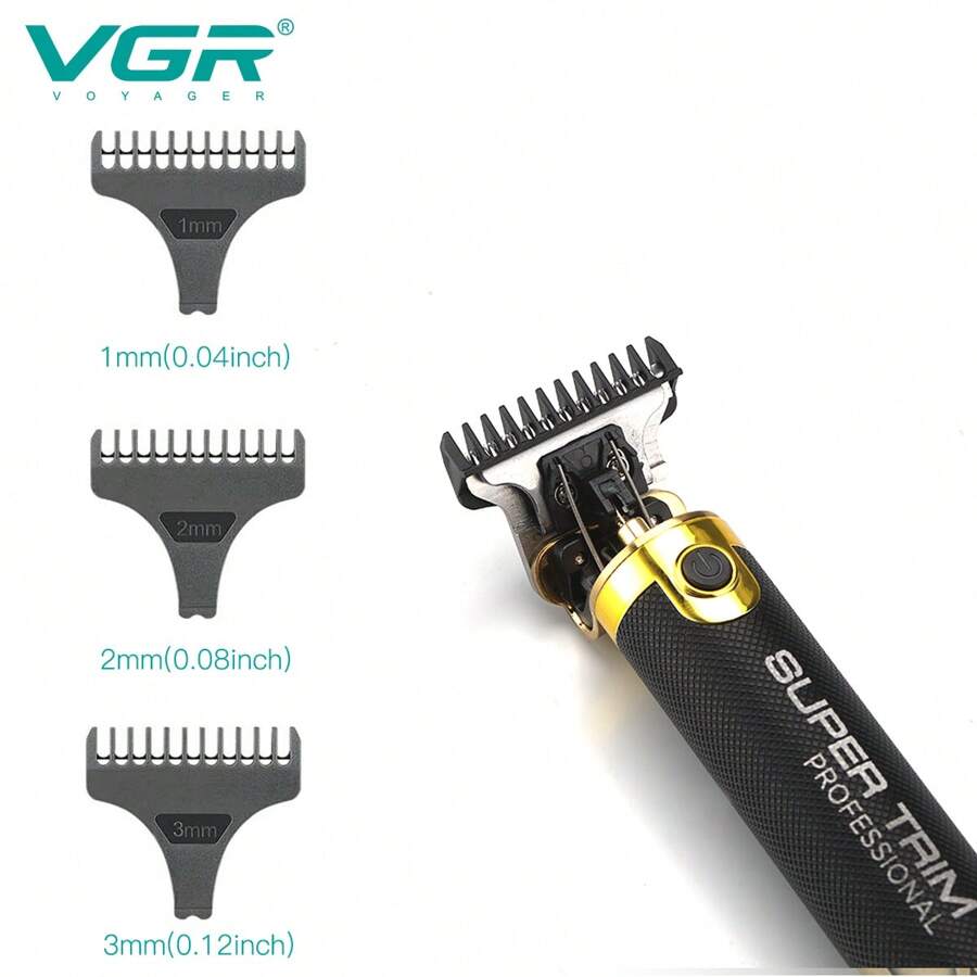 VGR VGR Hair Trimmer Professional Hair Clipper Cordless Electric Haircut Machine Metal ...