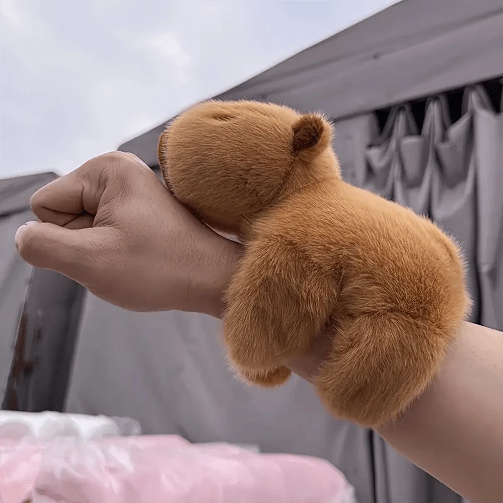Capybara Clapping Bracelet Capybara Rodent Plush Toy, Curtain Holdback ...