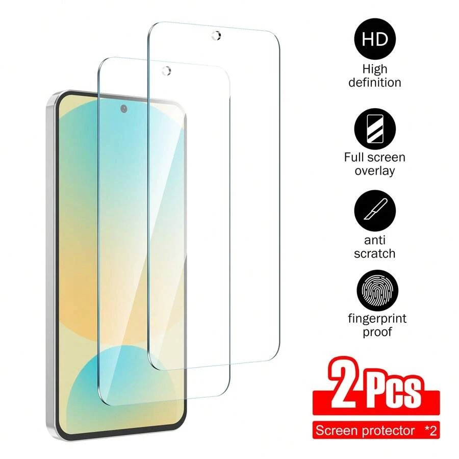Compatible With Samsung S24 FE Screen Protector [2 Packs], Tempered ...