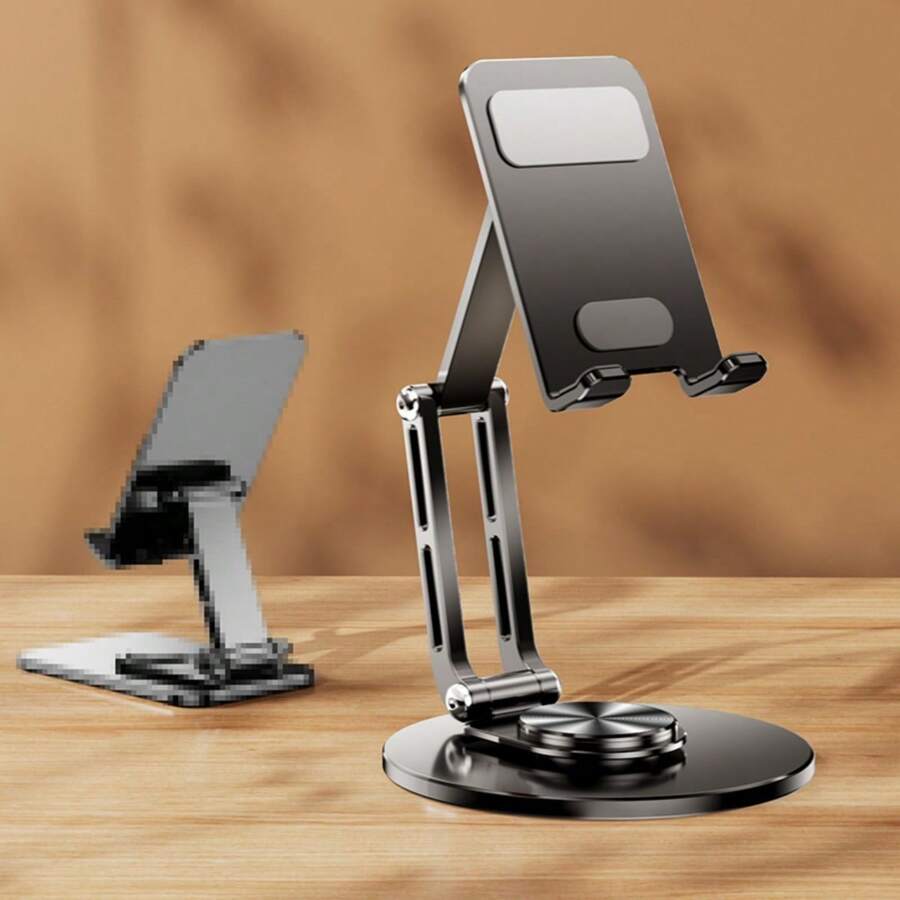 The 1PC Double Folding Phone Holder Made Of Aluminum Alloy Is 360 ...