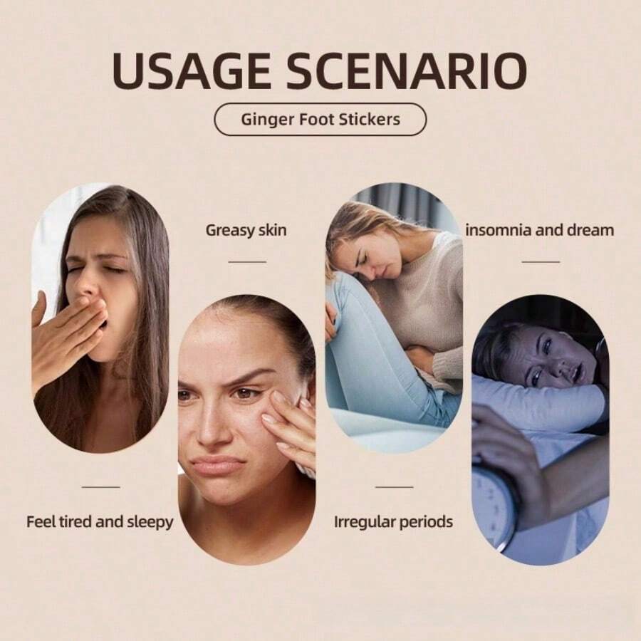 10 pezzi di cerotto plantare allo zenzero, cerotto caldo, cerotto ...