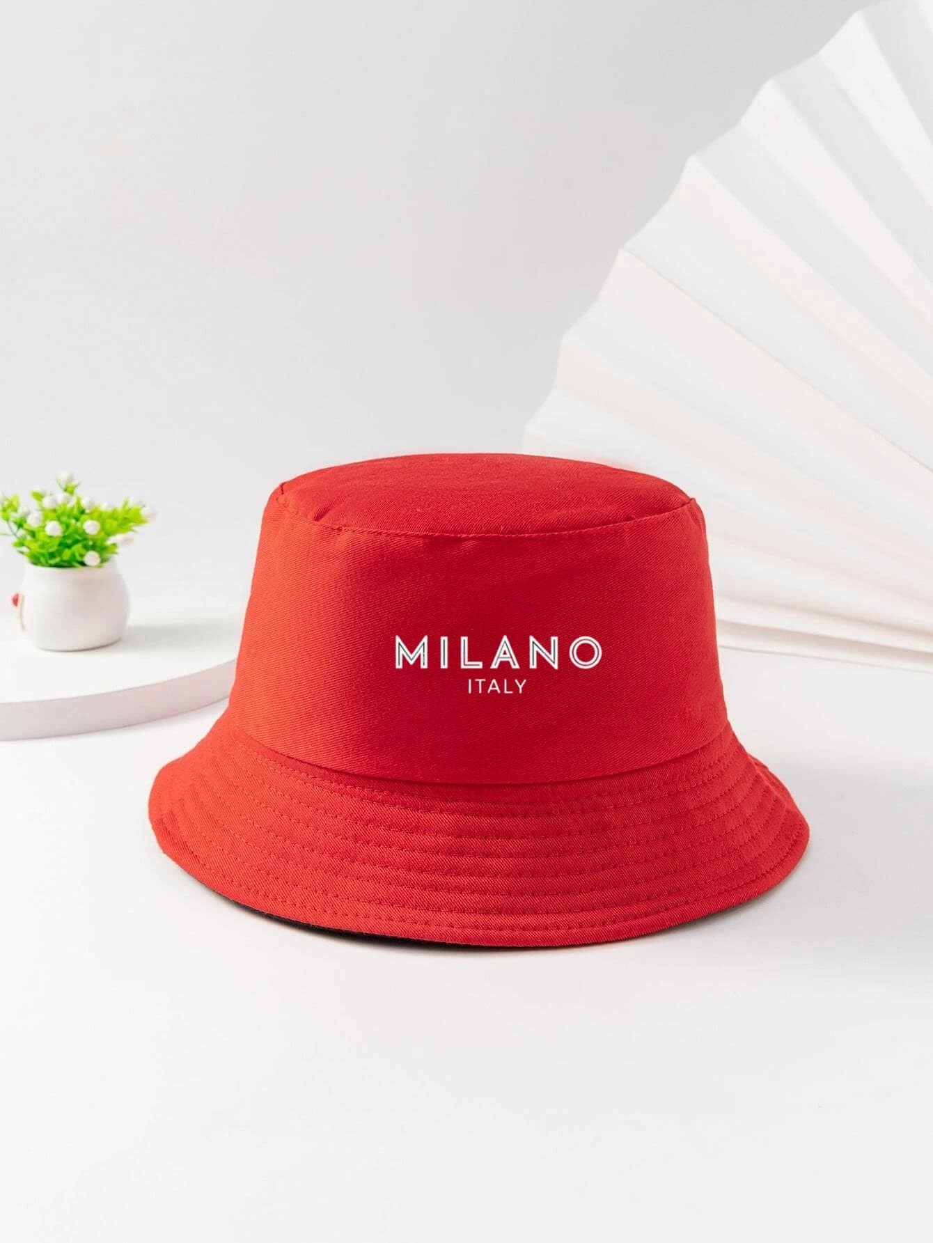 2 Packs Of Colorful Unisex MILANO Letter Pattern Couple Bucket Hats, Suitable For Outdoor Travel ...