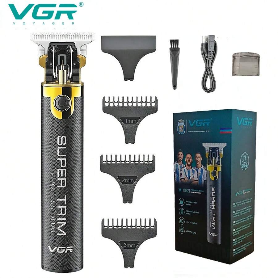 VGR VGR Hair Trimmer Professional Hair Clipper Cordless Electric Haircut Machine Metal ...