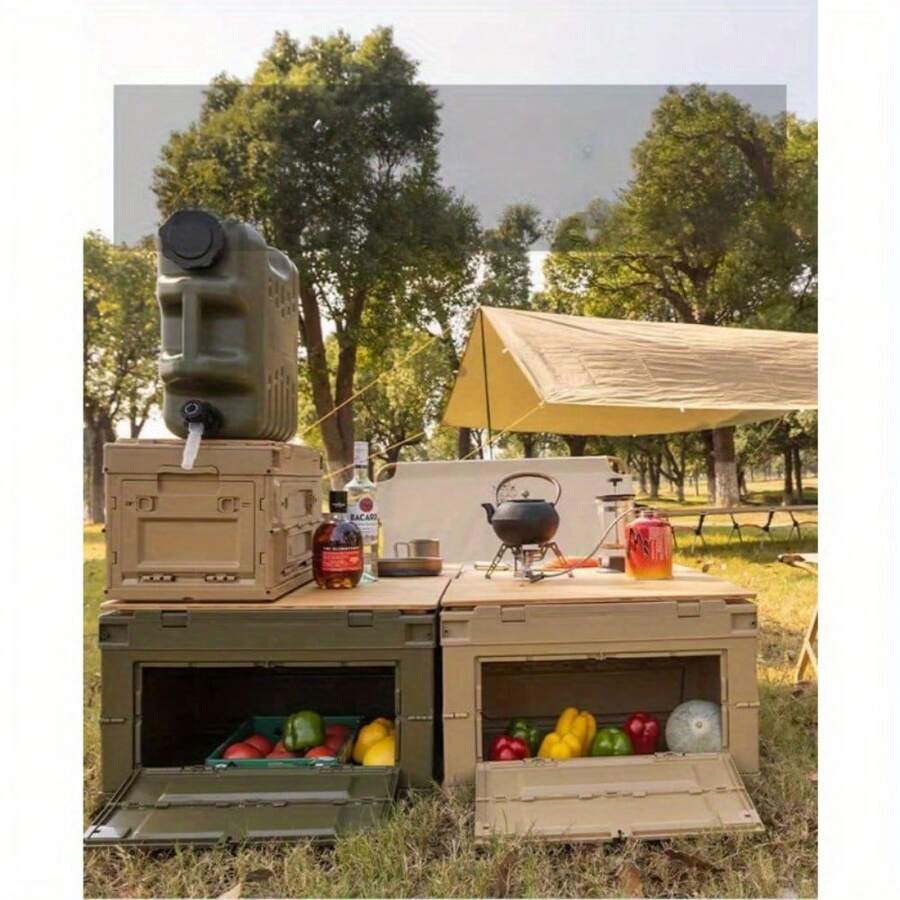 Outdoor Folding Storage Box Large Folding Box Side Door Car Home ...