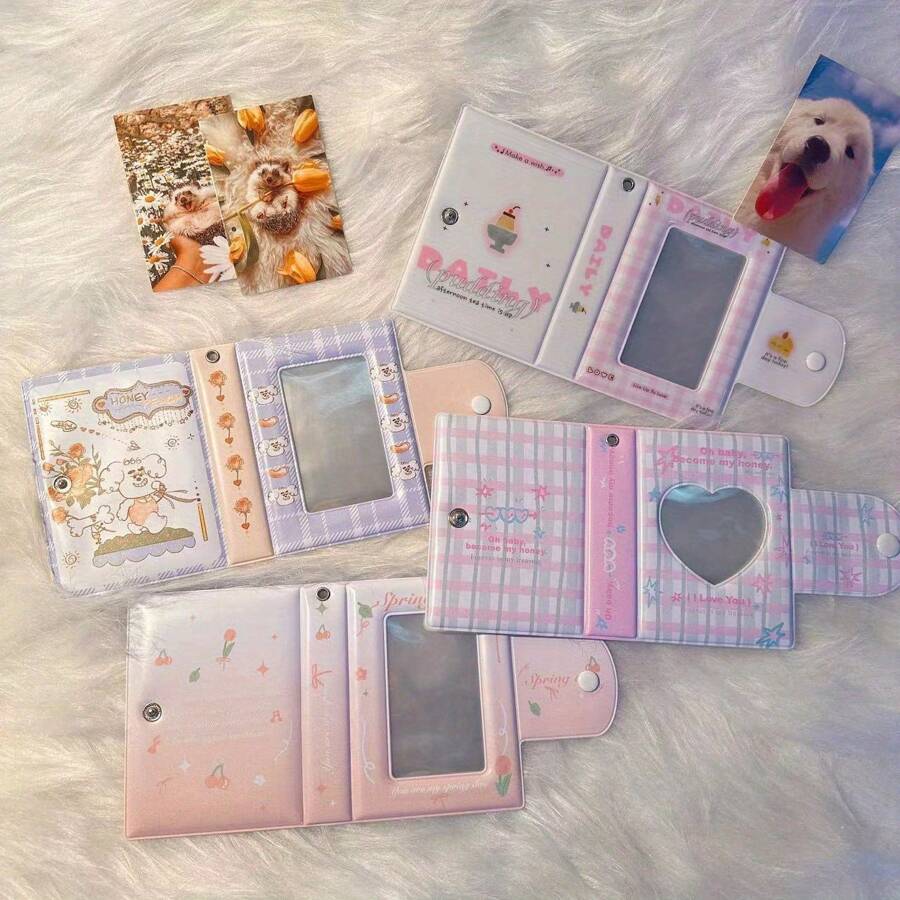 32 Pockets Idol Photo Card Album - Cute 3 Inch Photo Holders With ...