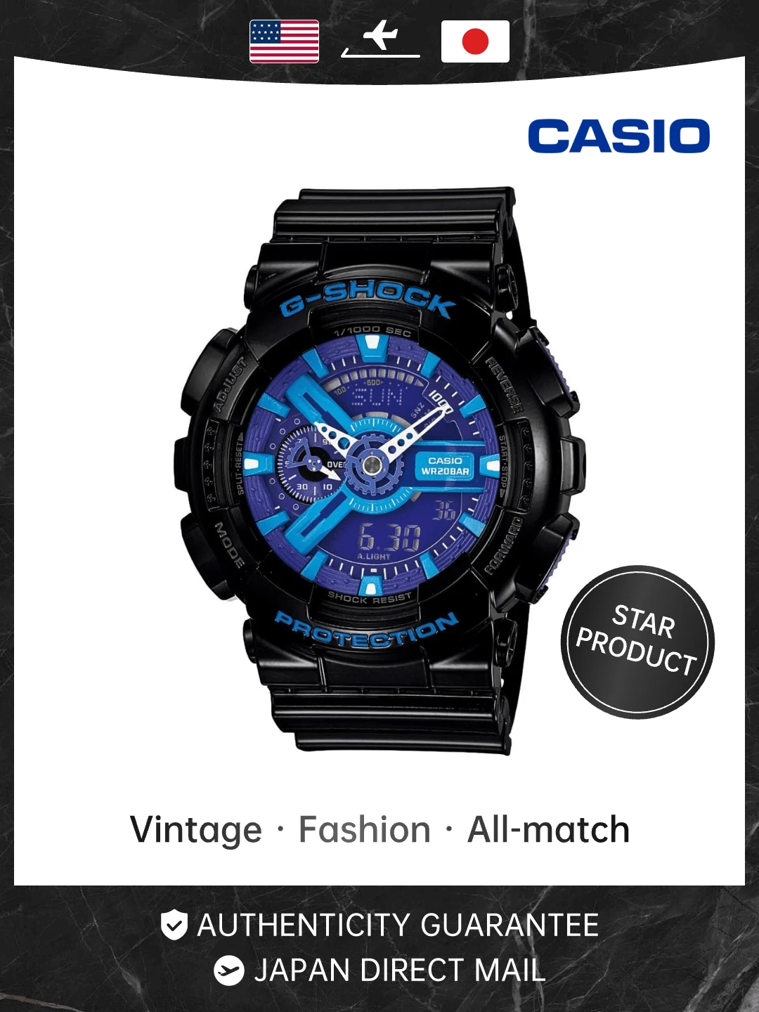 Casio G-Shock Hyper Colors Japanese Limited Model [ Ga-110hc-1ajf ...