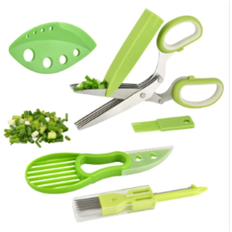 Multiple Layers Of Onion Vegetable Shears Five Layers Of Herb Paper ...