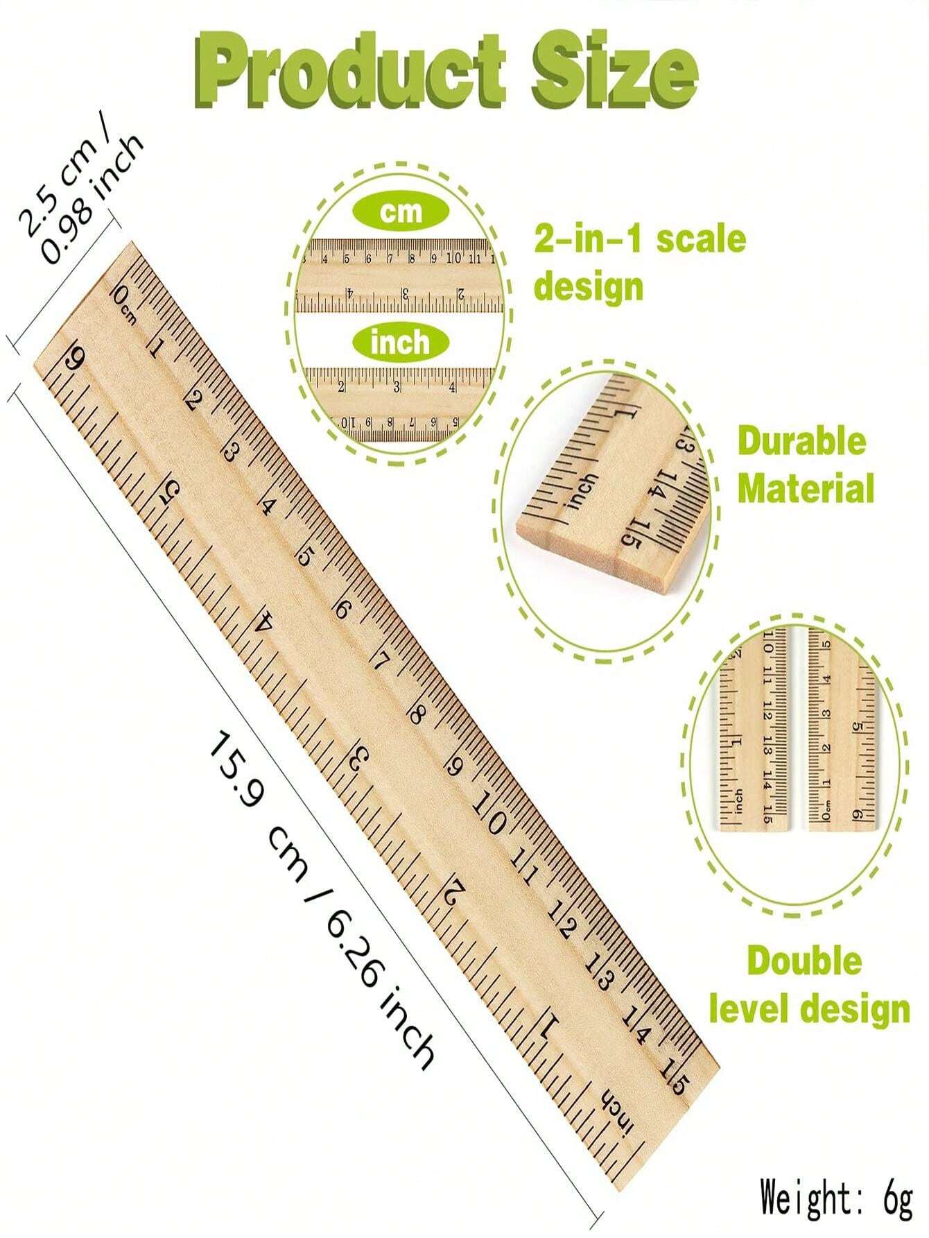 School Supplies Office Teacher 15cm Student Stationery Drawing Rulers ...