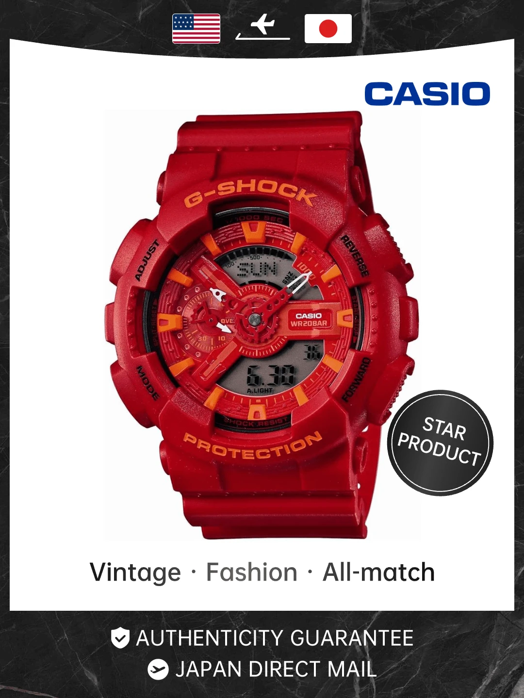 [CASIO] G-SHOCK Blue And Red Series Men Watch GA-110AC-4AJF LIMITED ...