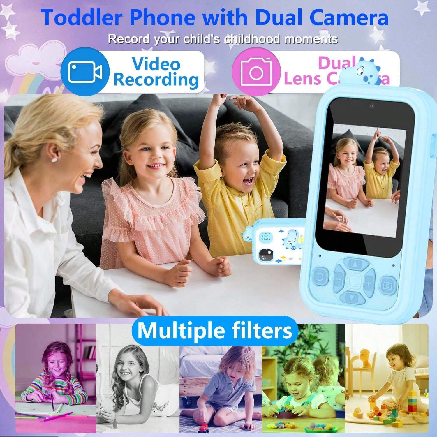 Toys For 3-12 Year Old Girls Boys Kids Phone, Games, Toy Phone For Kids ...