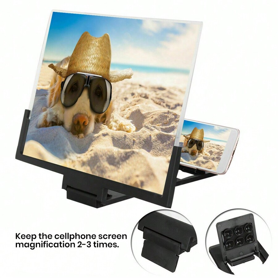 14" Screen Magnifier For Cell Phone -3D Magnifying Projector Screen ...
