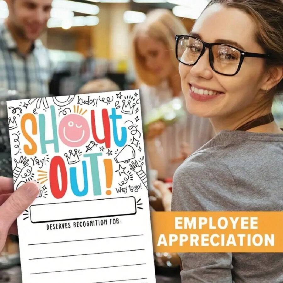 25-Pack SHOUT OUT! Appreciation Cards - Recognition And Gratitude Kudos ...