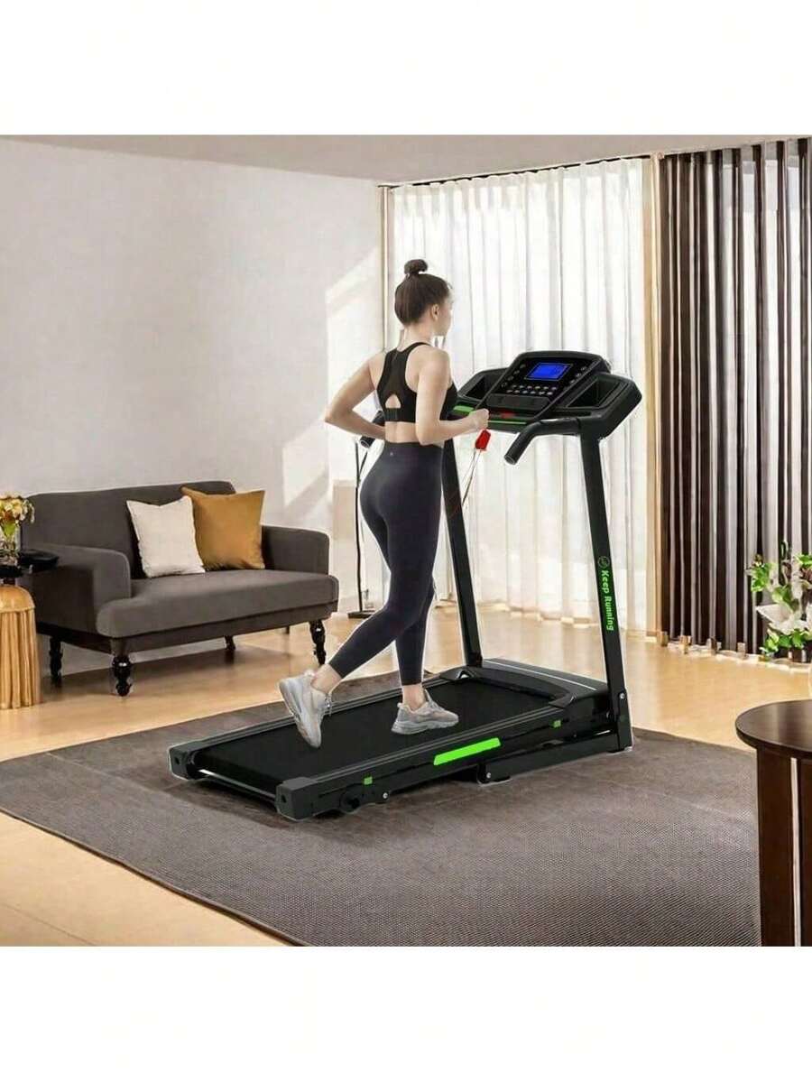 Stainless Steel Foldable Treadmill,Black Folding Treadmill, For Home ...