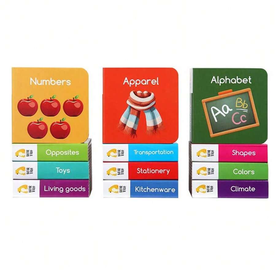 8pcs/Set Early Learning English Language Cards For Children 0-3 Years ...