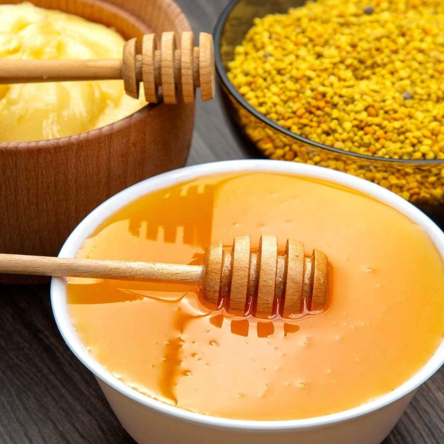 10Pcs Honey Dipper Sticks - Wooden Honey Dipper, 3 Inch Mini Honeycomb ...