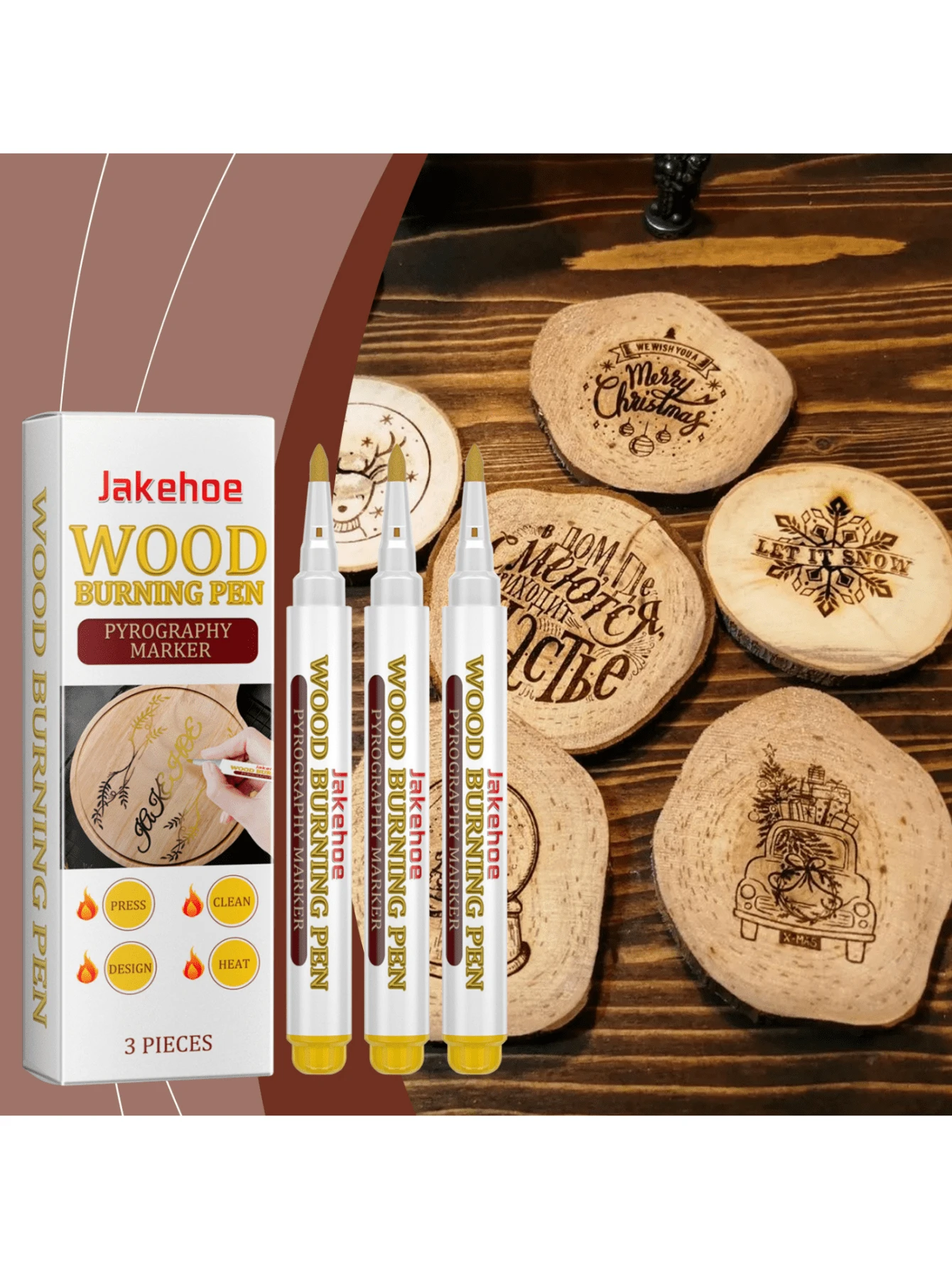 Woodworking Painting Pen, Wood Burning Pen, Wood Branding Pen For ...
