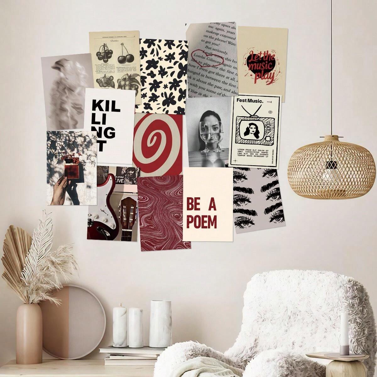 50pcs Downtown Style Posters, Wall Art Prints For Bedroom, Wall Collage ...