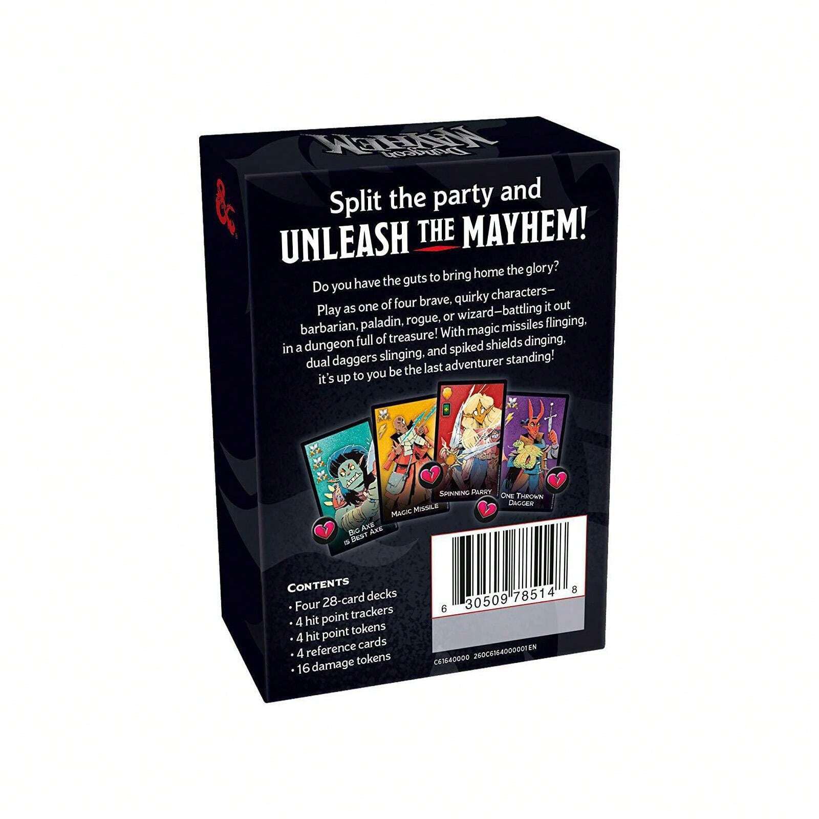 Dungeon Mayhem Dungeons Dragons Card Game For 2-4 Players, 120 Cards ...