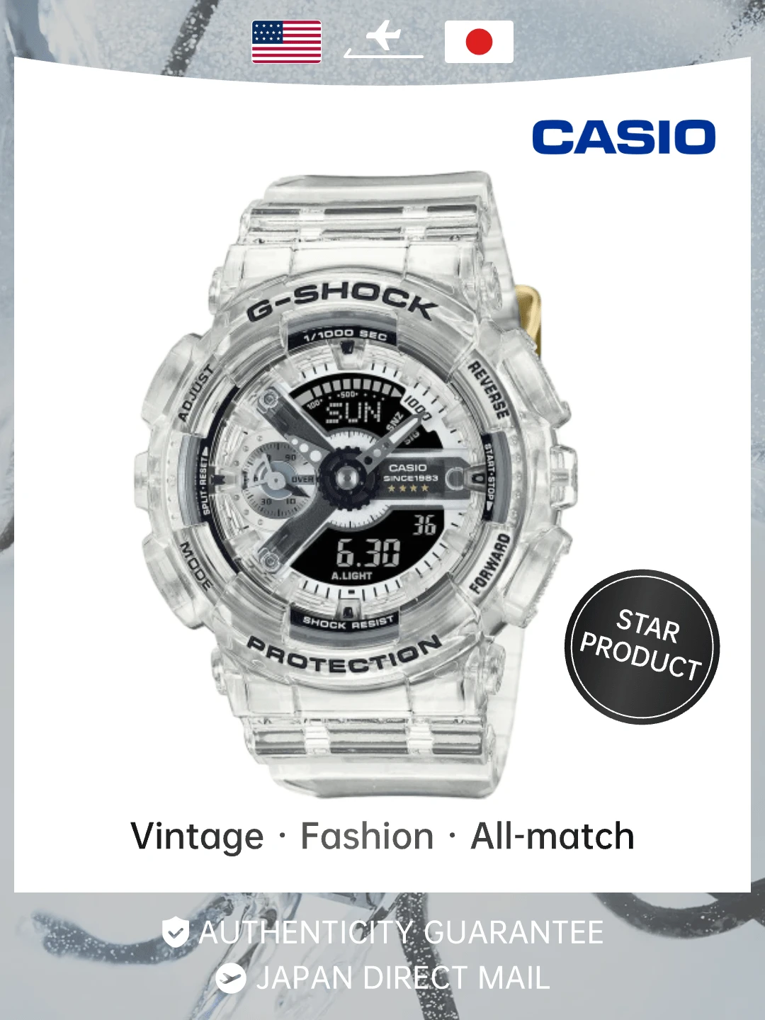 Casio G-Shock 40th Anniversary Clear Remix GMA-S114RX-7AJR Wristwatch ...