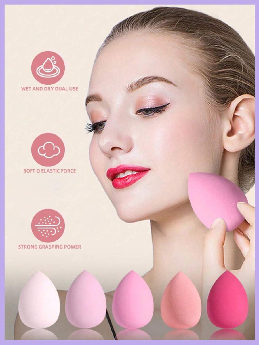 4pcs/50pcs Makeup Sponge Set, Makeup Sponge, Soft Makeup Sponges For ...